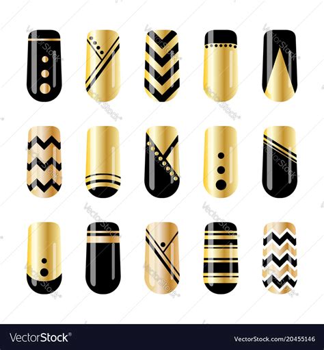 Gold Nail Polish Designs