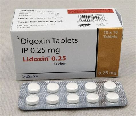 Digoxin 0 25mg Tablet At ₹ 13 1 Stripe डिगोक्सिन टैबलेट In Mumbai Id 2851909978633