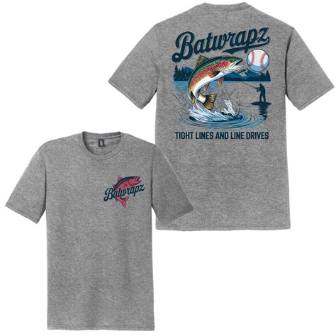 Batwrapz Baseball Tight Lines And Line Drives Youth T Shirt Grey