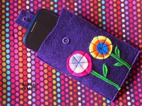 Funda para el móvil y neceseres Manualicraft Costura creativa