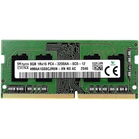 Sk Hynix Memoria Ram 8gb Sodimm Ddr4 3200 Pc4 1rx16 So Dimm Centrale Cl