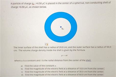 solved a particle of charge go 4 50 μc is placed in the