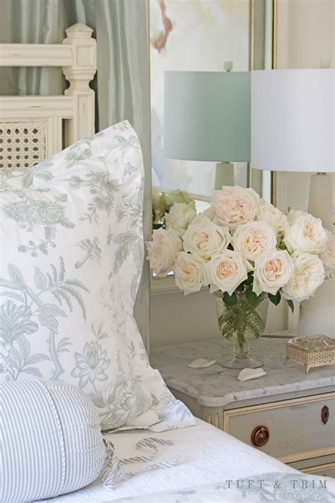 Romantic Bedroom With Diy Half Tester Canopy Tuft And Trim
