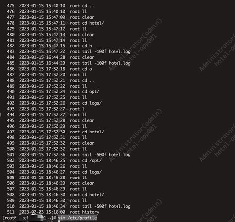 Linux History 历史命令中添加执行时间和用户身份history 增加操作人 Csdn博客