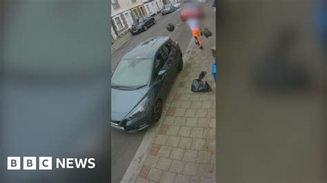 Watch Bin Man Seen On Cctv Dropping Rubbish Bags