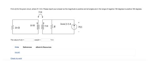 Solved Find V T For The Given Circuit Where R Please Chegg Com
