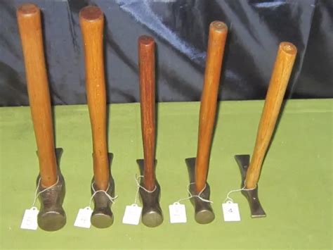 Outil Ancien N° 4 Marteau Forgeron Dinandier Ferblantier Acier