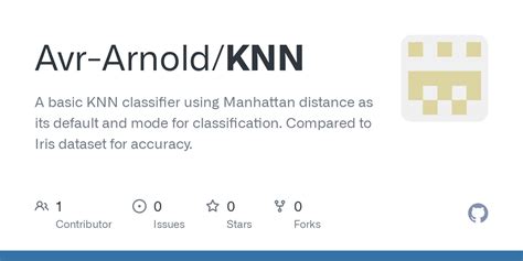 Github Avr Arnold Knn A Basic Knn Classifier Using Manhattan