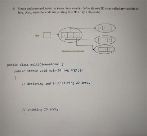 Solved 2 Please Declarate And Initialize With These Number Chegg
