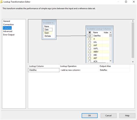 Sql Server Using Visual Studio SSIS Lookup Function To Find Matching