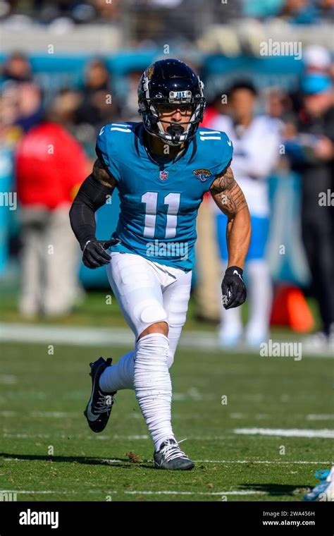 Jacksonville Jaguars Wide Receiver Parker Washington 11 Runs A Play During An Nfl Football