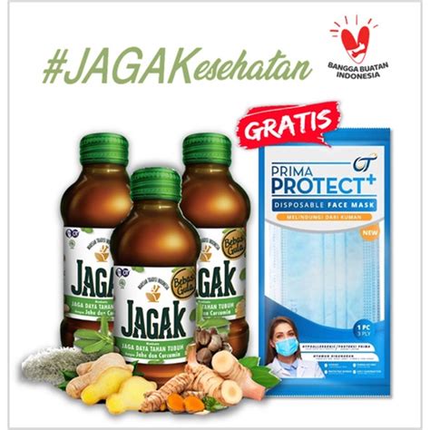 Jual Tradisional Minuman Jagak Minuman Herbal Dari Jahe Isi 3 Botol