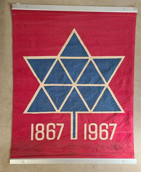 Canadian Centennial Flag Wall Hanging