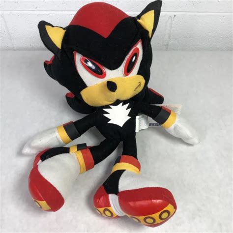 Sega Sonic The Hedgehog 15” Stuffed Plush Shadow 2005 Video Game Toy