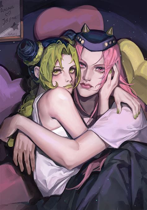 Kujo Jolyne And Narciso Anasui Jojo No Kimyou Na Bouken And 1 More
