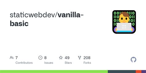 Github Staticwebdev Vanilla Basic
