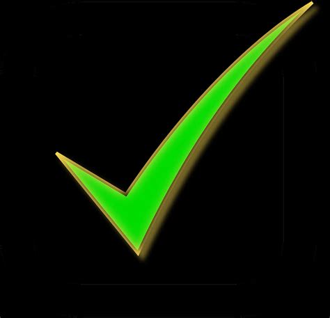 Big Green Check Mark Image