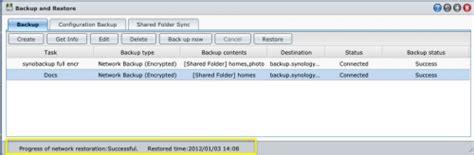 Restore A Backup Synology Backup Service