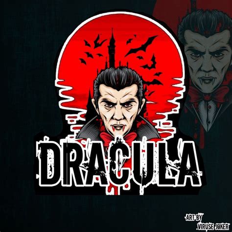 Dracula Gaming Logo Dracula Joker Vampire