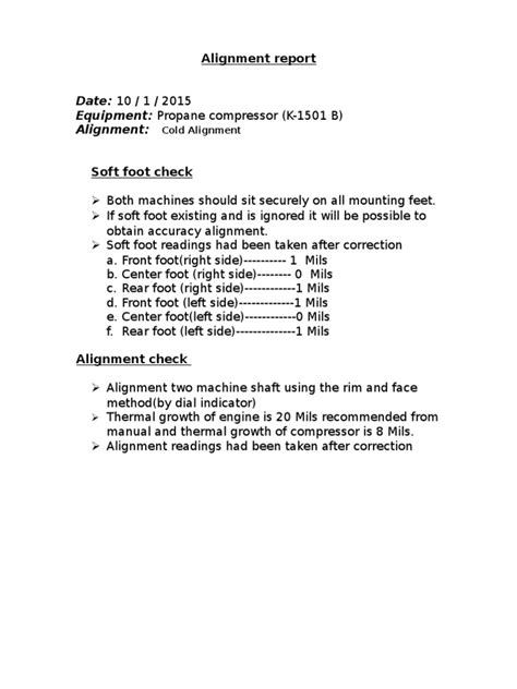 Alignment Check Sheet Pdf