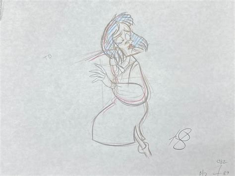 Disney Television Original Animation Drawing Cruella De Vil 101