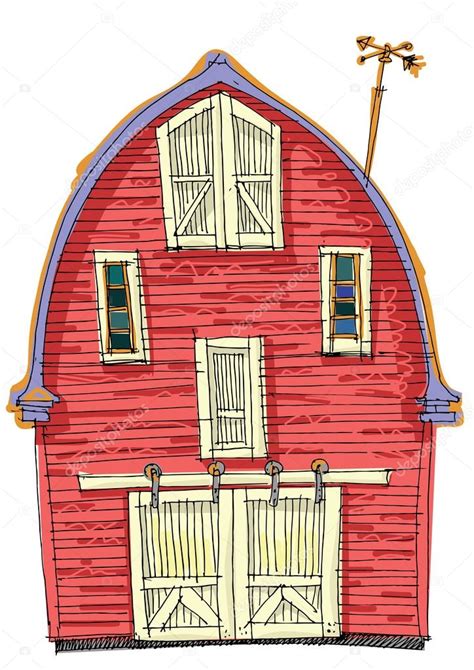 Traditionele Barn Cartoon Vectorafbeelding Door © Iralu1 ⬇