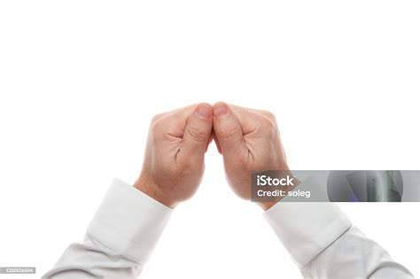남자 손 생각 제스처 흰색 배경에 고립 화이트 셔츠 비즈니스 스타일 개념에 대한 스톡 사진 및 기타 이미지 개념 개념 기호