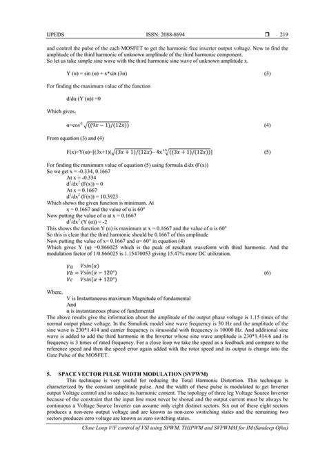 Close Loop V F Control Of Voltage Source Inverter Using Sinusoidal PWM