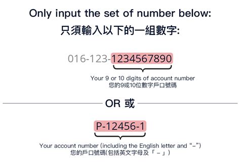 Account Number Input Tool Tip Dbs Personal Banking