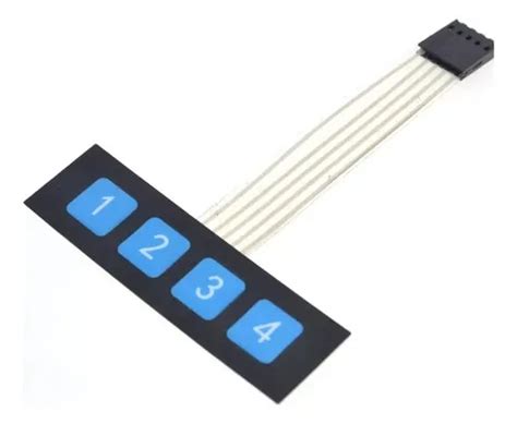 Teclado Matricial De Membrana 4 Teclas Formato 1x4 Arduino R 13 Em Itajaí Santa Catarina