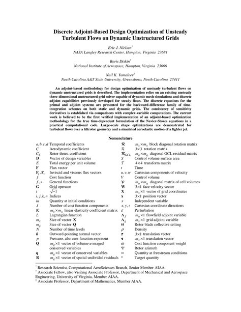 pdf discrete adjoint based design optimization of unsteady turbulent