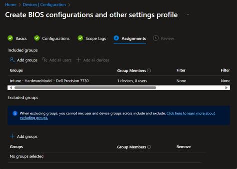 Configure Dell UEFI Settings Using Intune Configuration Profiles Mike S MDM Blog