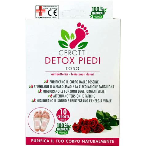 Cerotti Disintossicanti Detox Piedi Alla Rosa 8 Pezzi