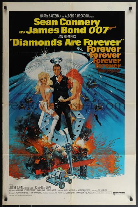 EMoviePoster Image For 5y1111 DIAMONDS ARE FOREVER Int L 1sh 1971