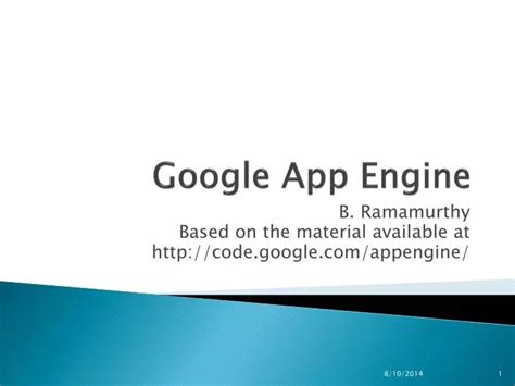 PPT Google App Engine PowerPoint Presentation Free Download ID