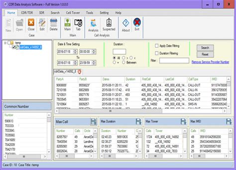 CDR Data Analysis Software To Collect CDR Info Track Mobile