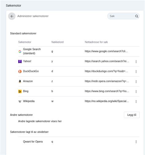 Solved Cannot Change To Qwant As Default Search Engine Opera Forums