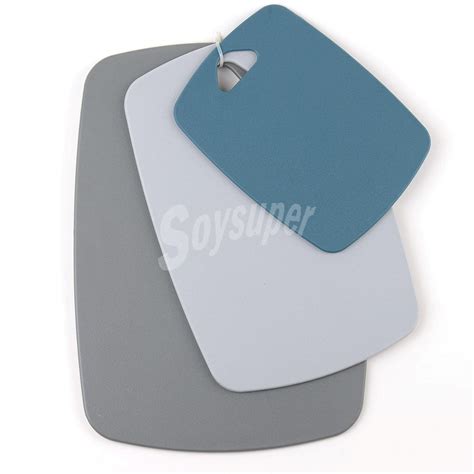 Set 3 Tablas De Corte De Plástico Multicolor