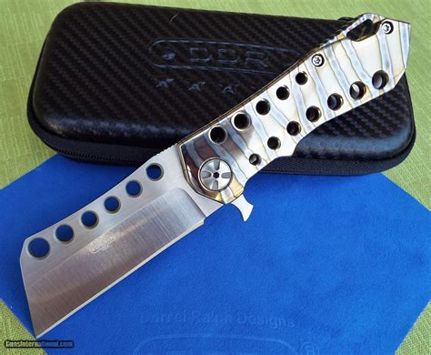 Darrel Ralph Design Ddr Moab Hacker 35 Flamed Titanium Cleaver