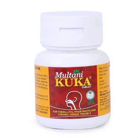 Multani Kuka Tablet Tonsillitis Pharyngitis And Chronic Throat Trouble Natural And Ayurvedic 100