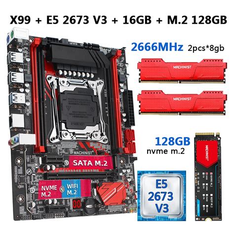 Jual Preorder Machinist X99 Lga 2011 3 Motherboard Kit Set With Xeon E5