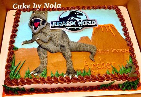 Jurassic World Cake Birthday Sheet Cakes Dinosaur Theme Party