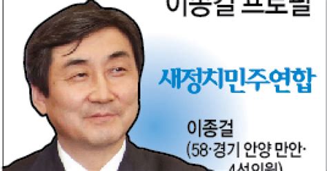 새정치민주연합 새 원내대표 이종걸 프로필