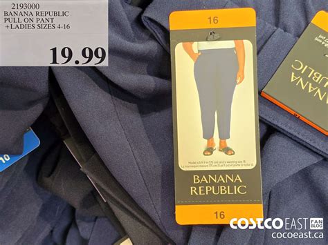 2193000 Banana Republic Pull On Pant Ladies Sizes 4 16 19 99 Costco