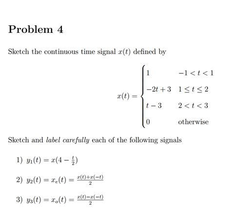 Solved Sketch And Label Carefully Each Of The Following