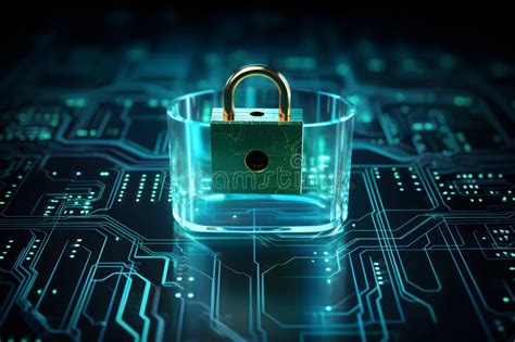 Cybersecurity And Privacy And Protect Data Concept Generative Ai Stock