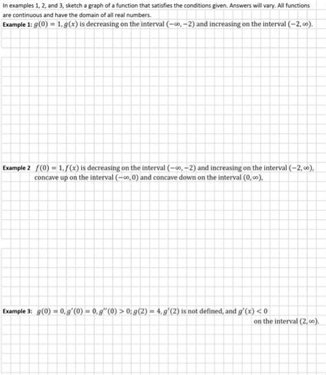 Solved In Examples And Sketch A Graph Of A Function Chegg