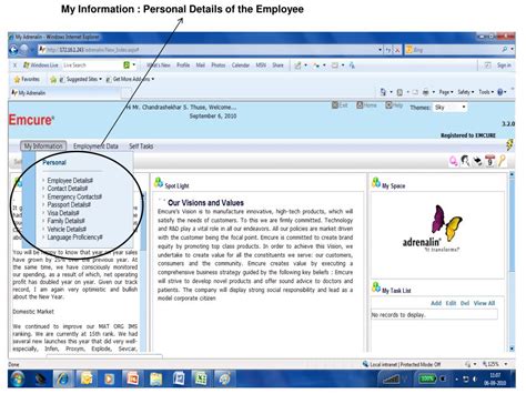 Ppt Hrmsadrenalin Portal Training Powerpoint Presentation Free