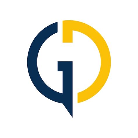 Premium Vector Gd Circle Logo Company Design Trendy