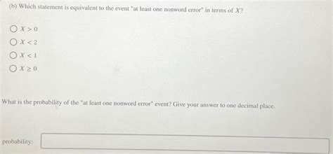 Solved Spell Checking Software Catches Nonword Errors That